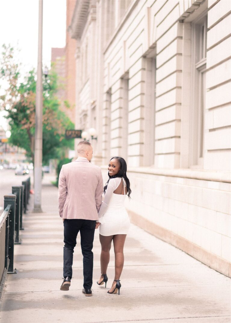 Modern City Engagement Nicole Sarah - Calgary Wedding Photographers ...
